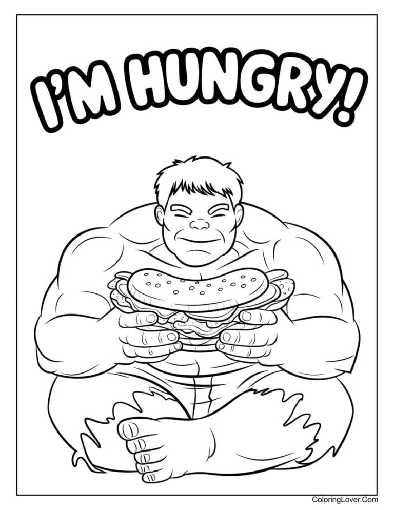 30 Hulk Coloring Pages (Free Printables for All Ages)