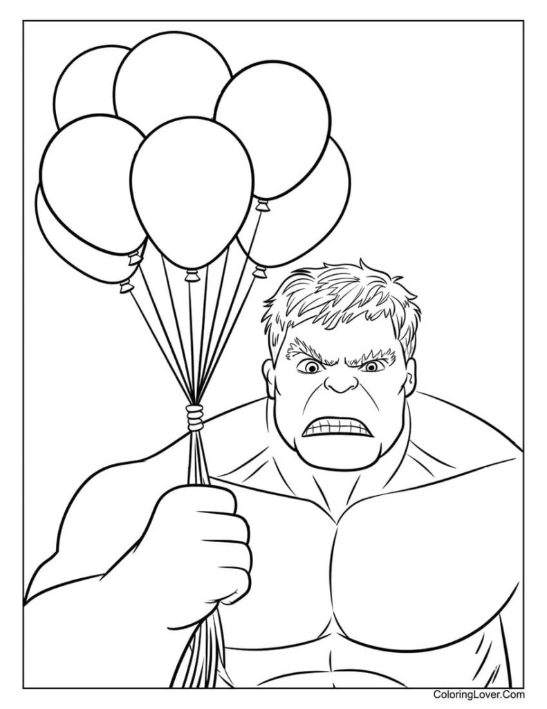 30 Hulk Coloring Pages (Free Printables for All Ages)