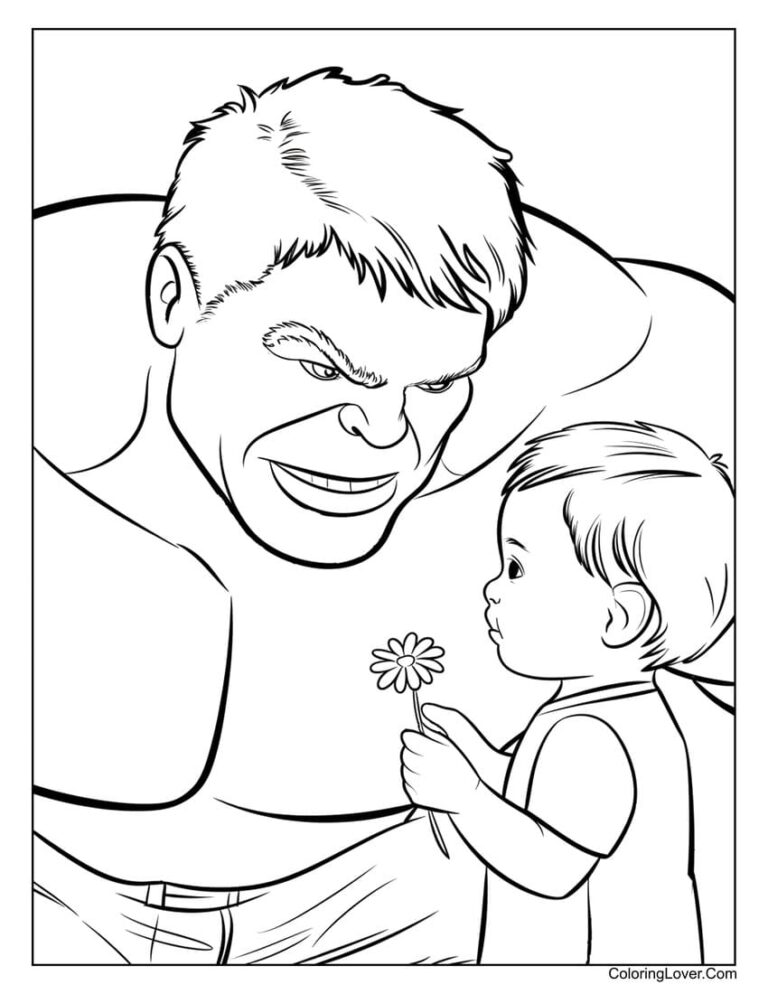30 Hulk Coloring Pages (Free Printables for All Ages)