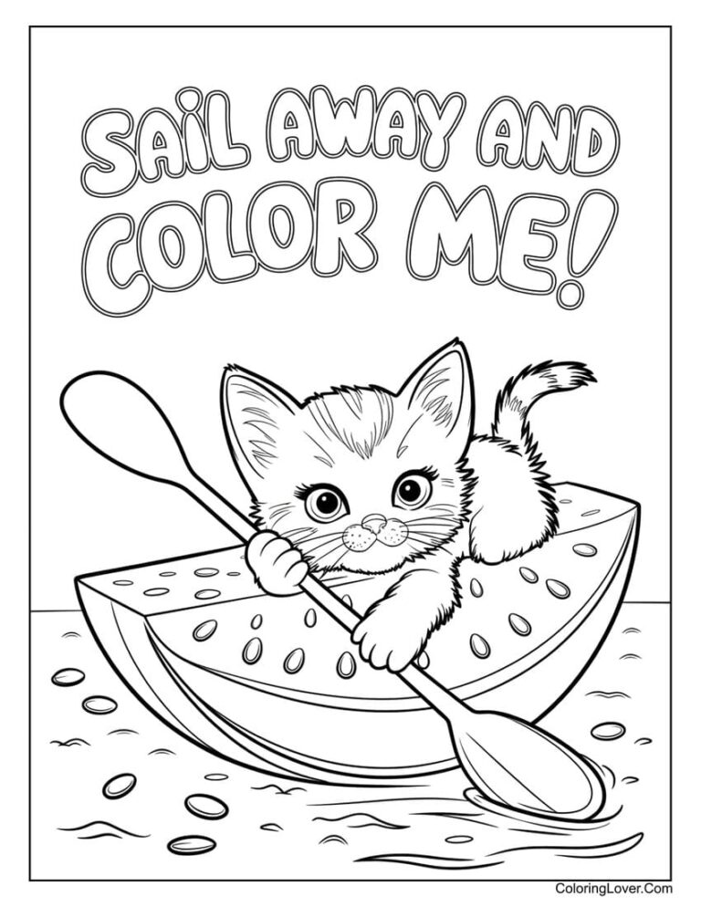 54 Cat Coloring Pages (Free Printables for All Ages)