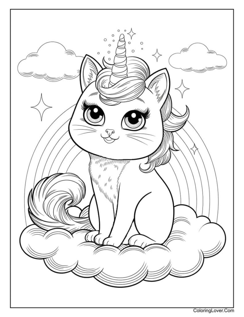 54 Cat Coloring Pages (Free Printables for All Ages)