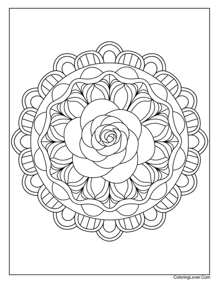76 Flower Coloring Pages (Free Printables for All Ages)