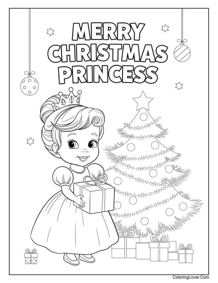 72 Princess Coloring Pages (Free Printables for All Ages)
