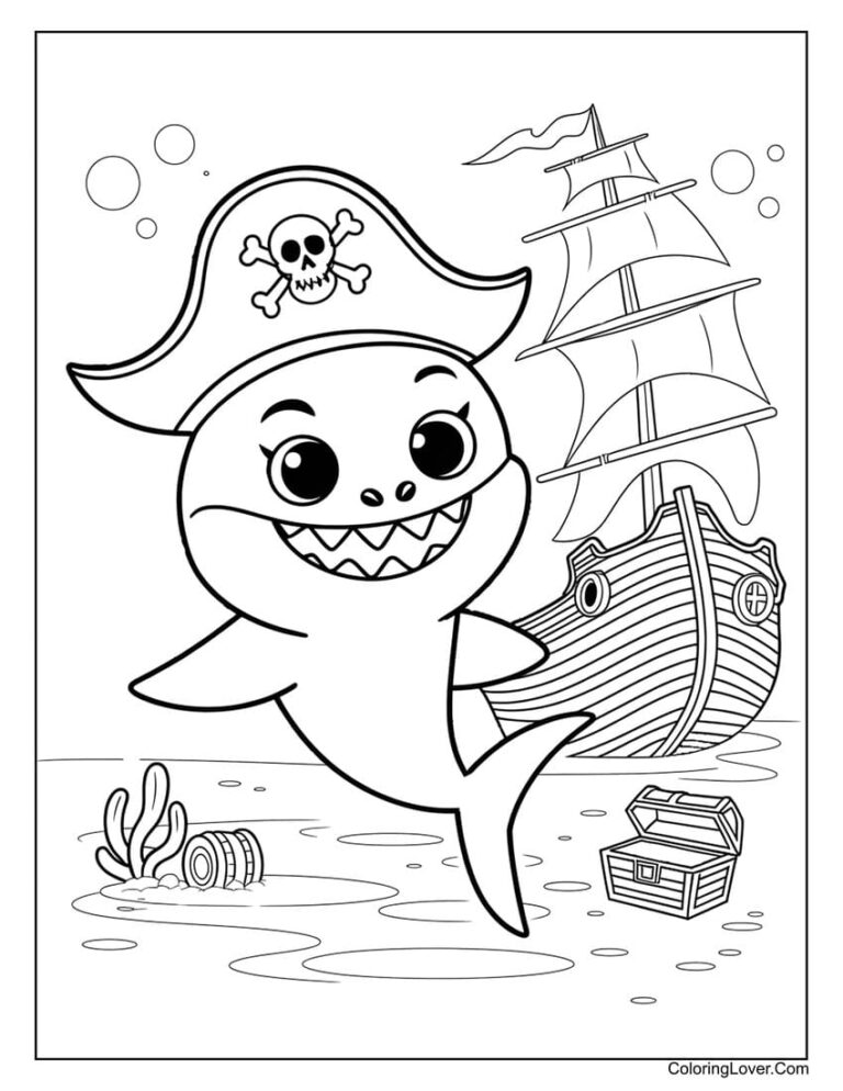 48 Shark Coloring Pages (Free Printables for All Ages)