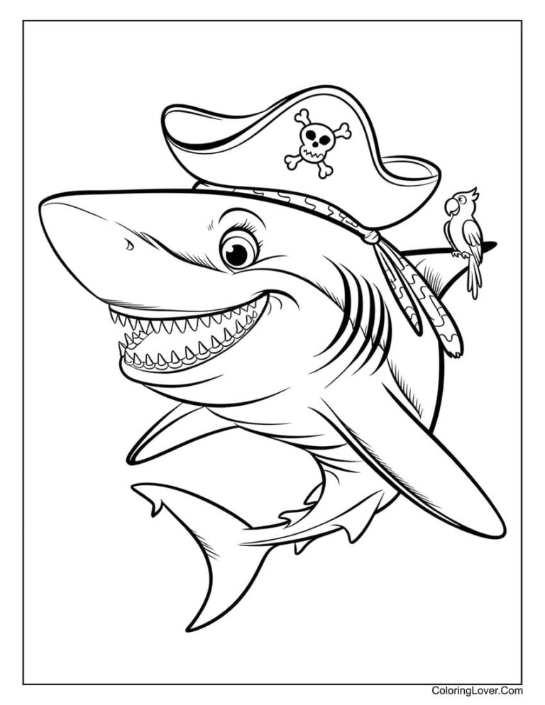 48 Shark Coloring Pages (Free Printables for All Ages)