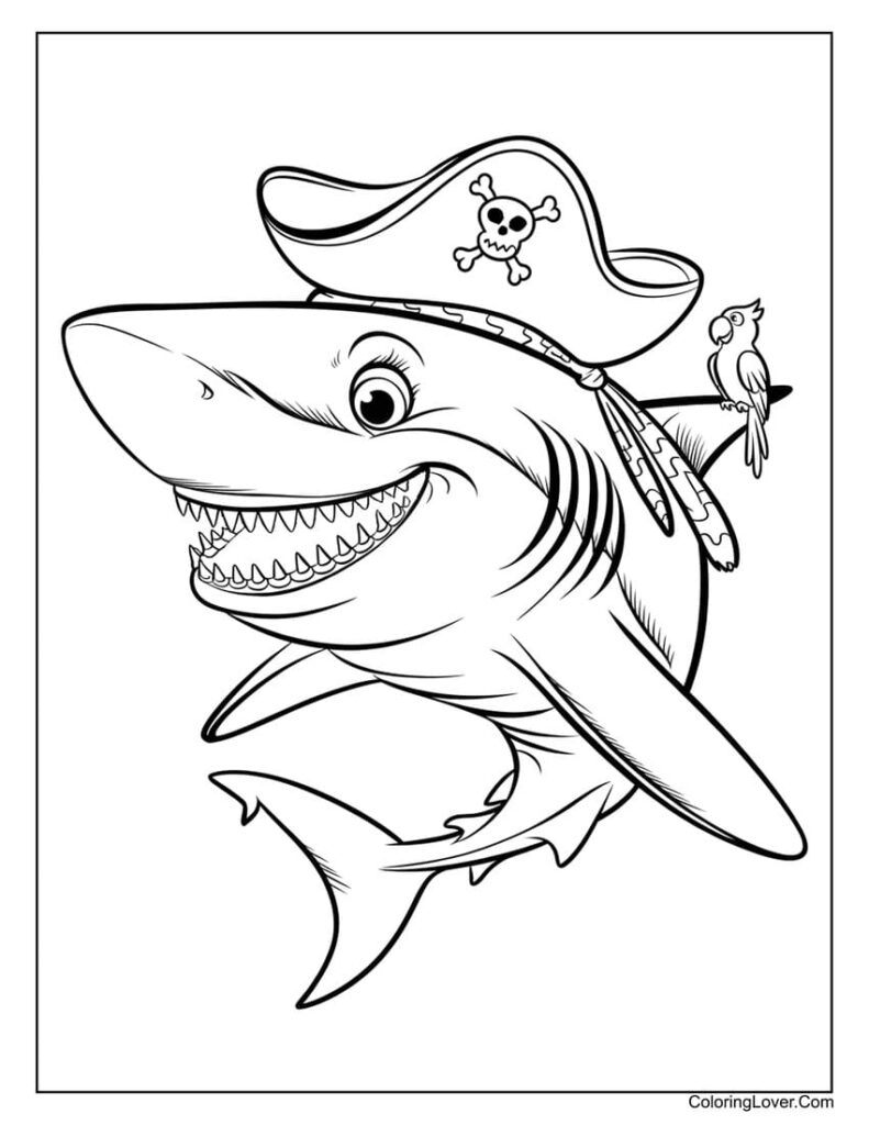 48 Shark Coloring Pages (Free Printables for All Ages)