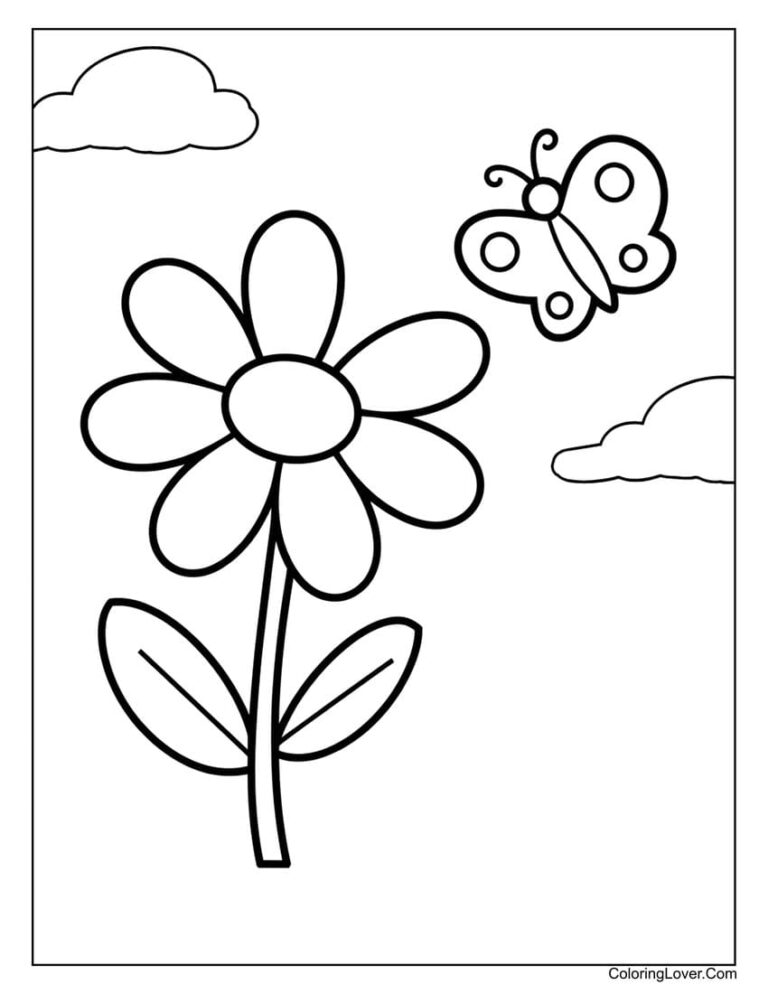 76 Flower Coloring Pages (Free Printables for All Ages)