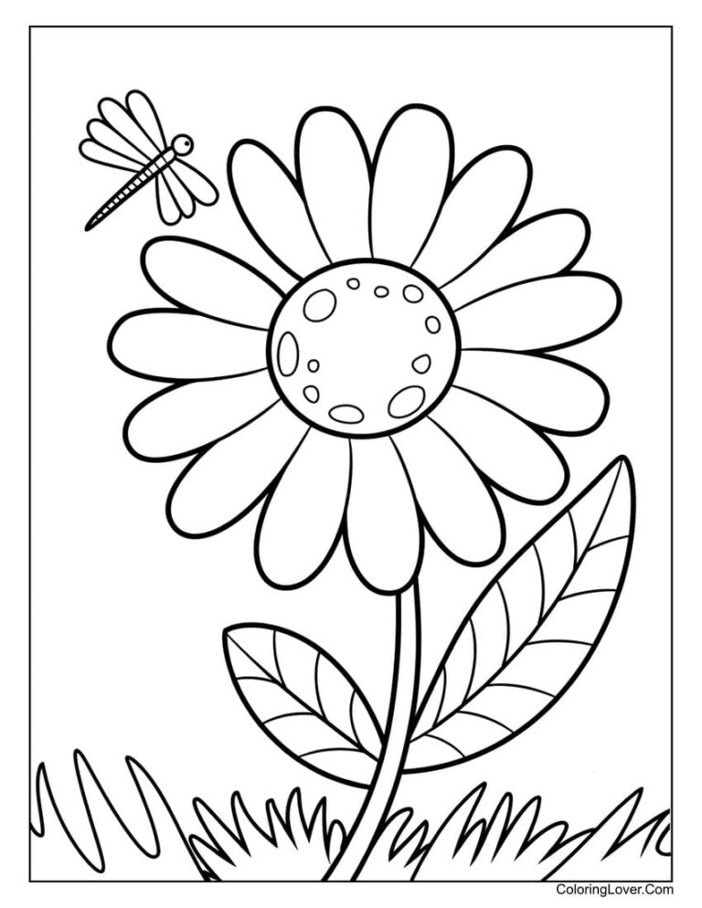 76 Flower Coloring Pages (Free Printables for All Ages)