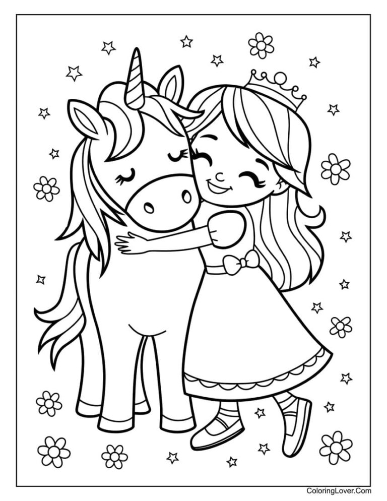 72 Princess Coloring Pages (Free Printables for All Ages)