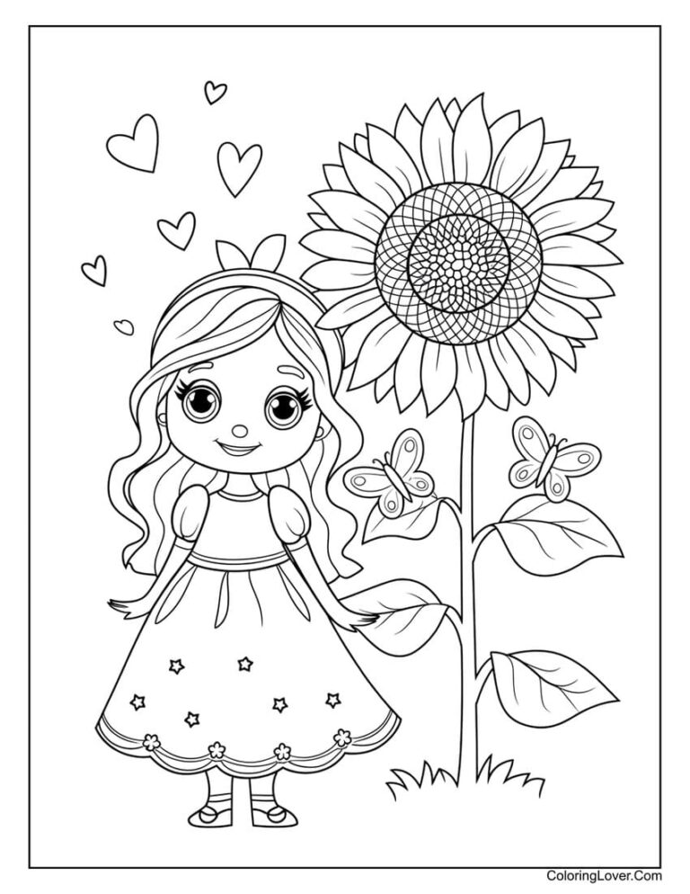 72 Princess Coloring Pages (Free Printables for All Ages)