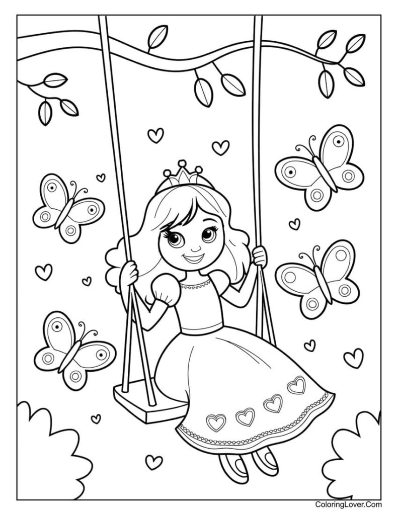 72 Princess Coloring Pages (Free Printables for All Ages)