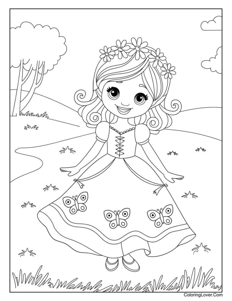 72 Princess Coloring Pages (Free Printables for All Ages)