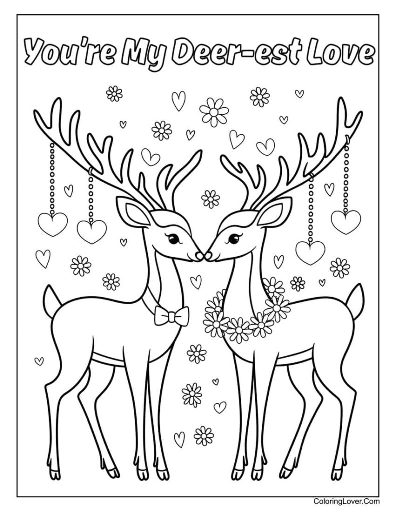 53 Valentine’s Day Coloring Pages (Free Printables for All Ages)