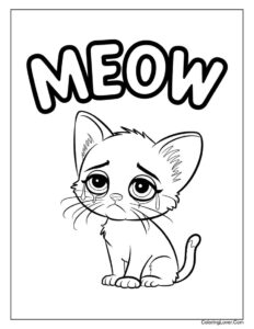 54 Cat Coloring Pages (Free Printables for All Ages)