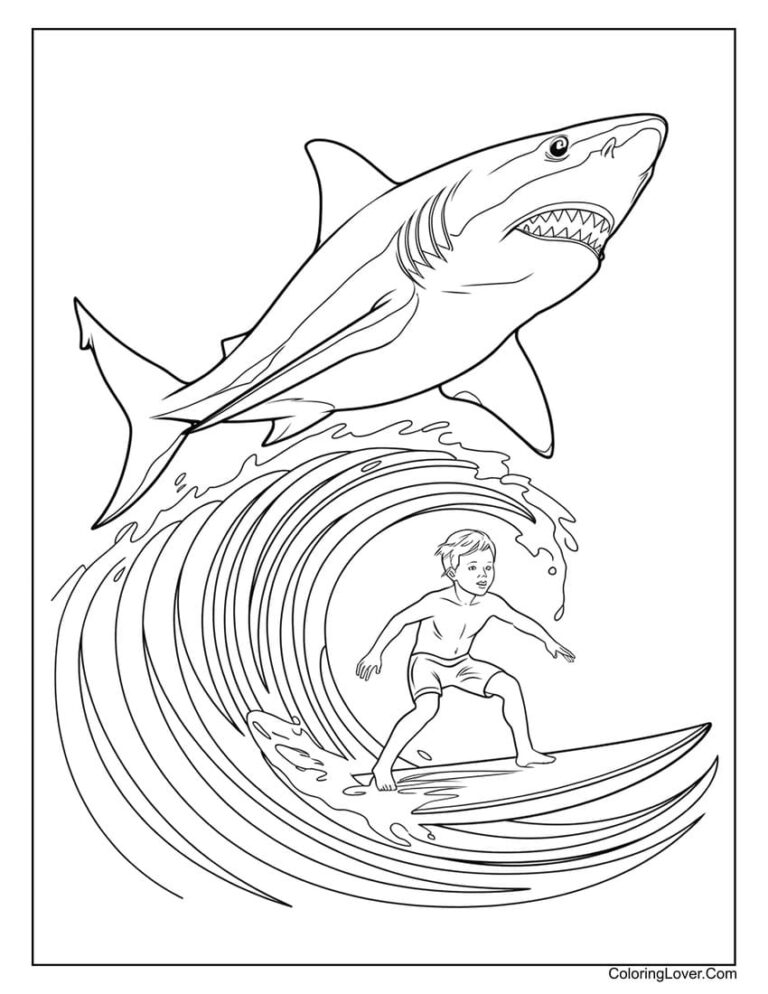 48 Shark Coloring Pages (Free Printables for All Ages)
