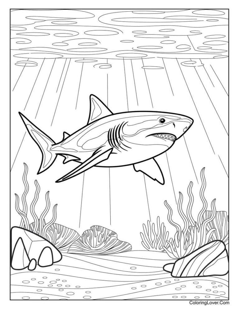 48 Shark Coloring Pages (Free Printables for All Ages)