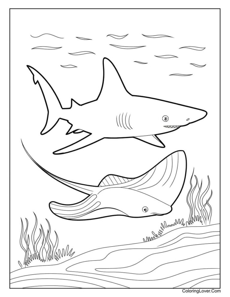 48 Shark Coloring Pages (Free Printables for All Ages)