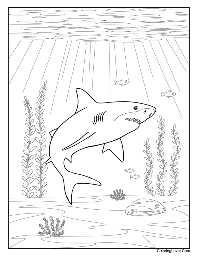48 Shark Coloring Pages (Free Printables for All Ages)