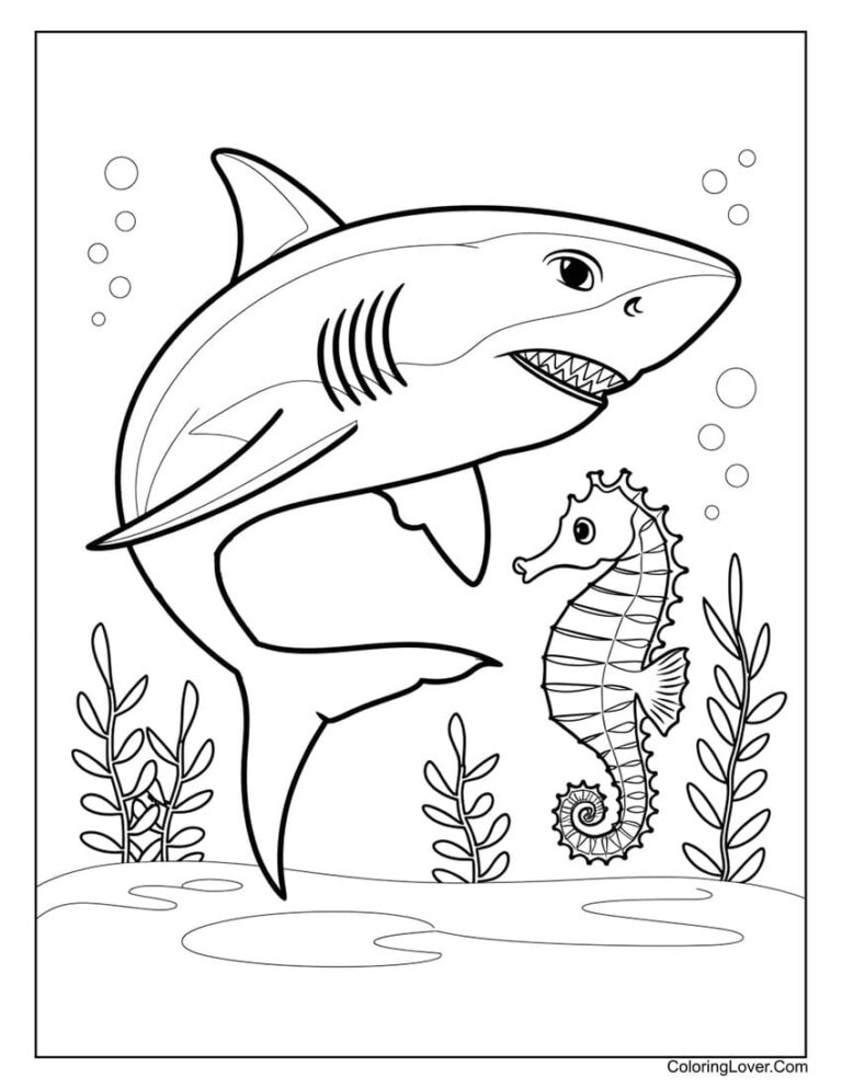 48 Shark Coloring Pages (Free Printables for All Ages)