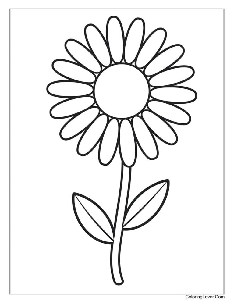 90+ Easy Coloring Pages (Simple Printables for All Ages)