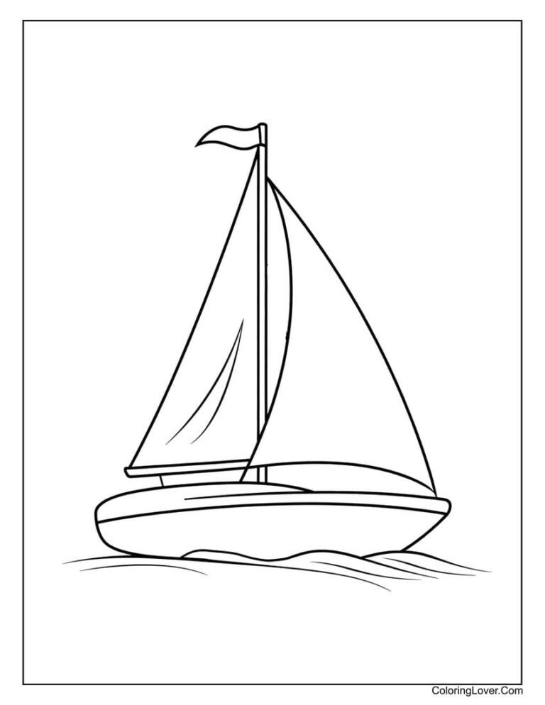 90+ Easy Coloring Pages (Simple Printables for All Ages)