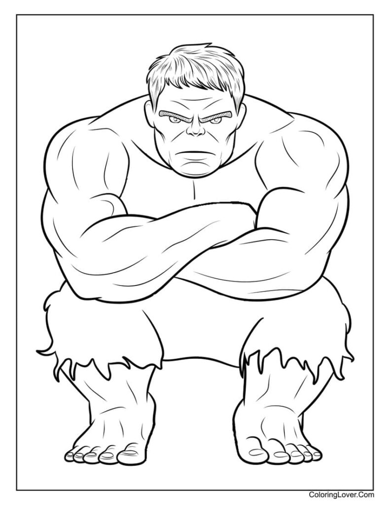 30 Hulk Coloring Pages (Free Printables for All Ages)