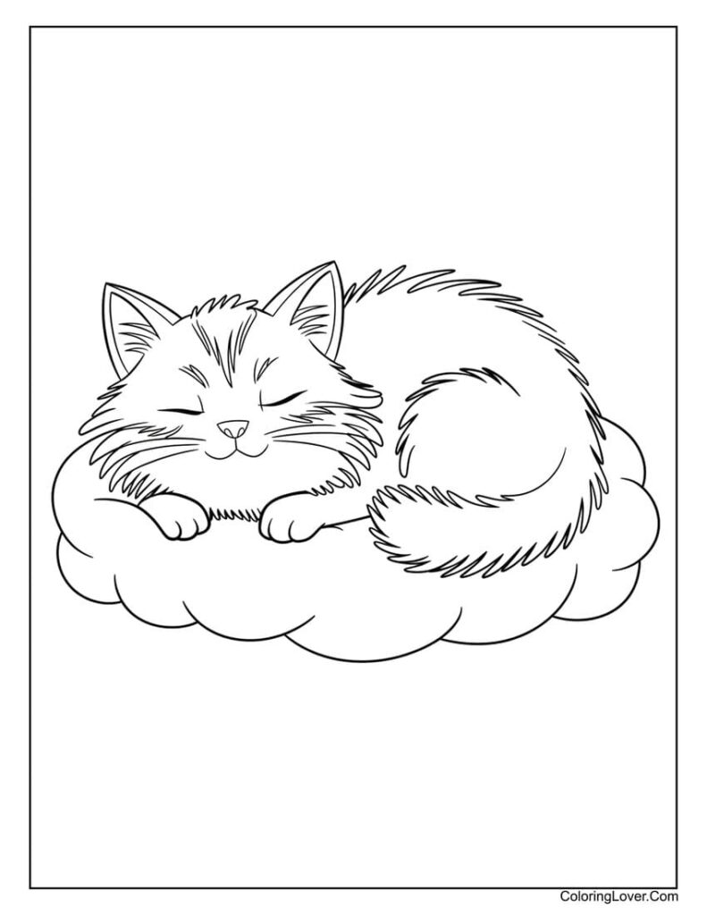 54 Cat Coloring Pages (Free Printables for All Ages)