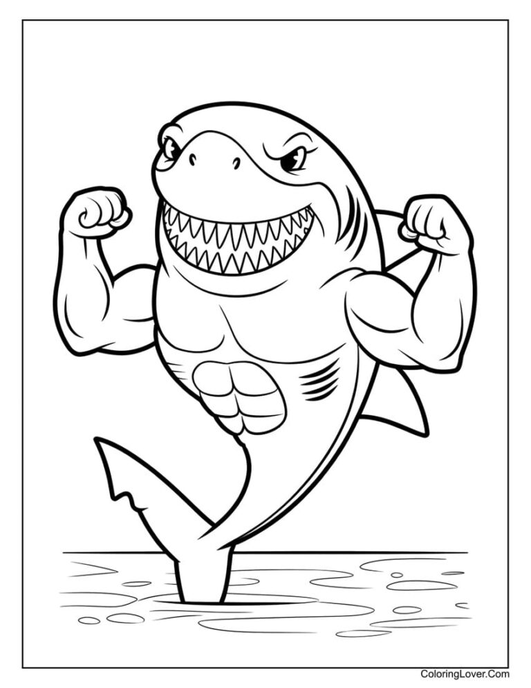 48 Shark Coloring Pages (Free Printables for All Ages)