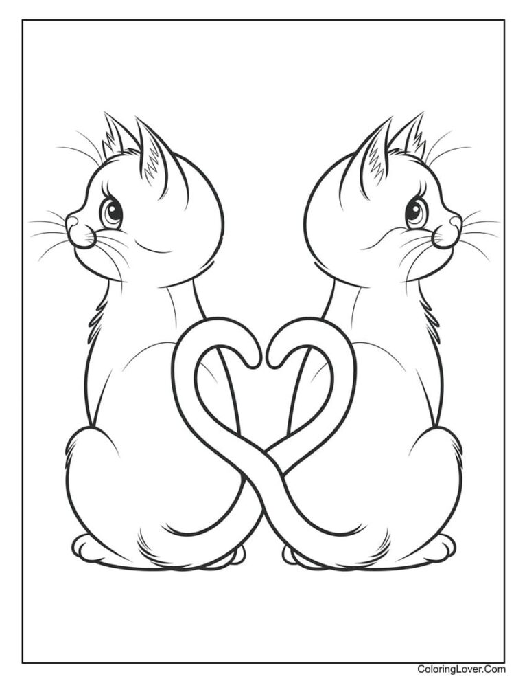 54 Cat Coloring Pages (Free Printables for All Ages)