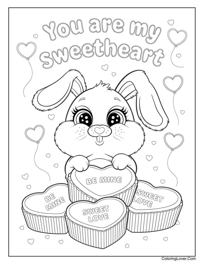 53 Valentine’s Day Coloring Pages (Free Printables for All Ages)