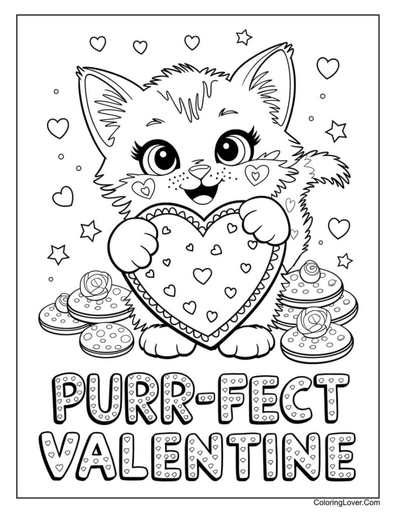 53 Valentine’s Day Coloring Pages (Free Printables for All Ages)
