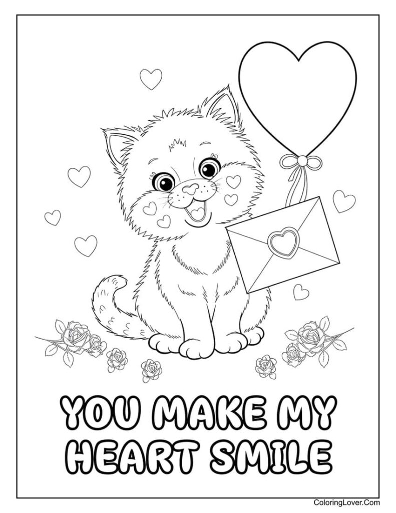53 Valentine’s Day Coloring Pages (Free Printables for All Ages)