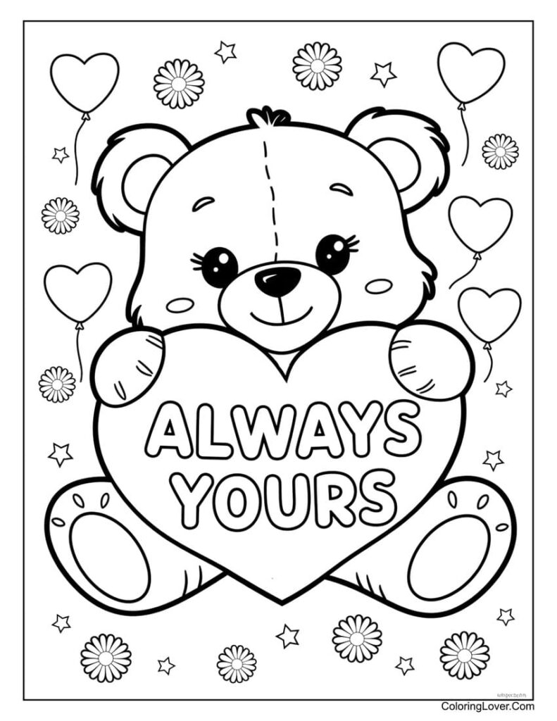 53 Valentine’s Day Coloring Pages (Free Printables for All Ages)