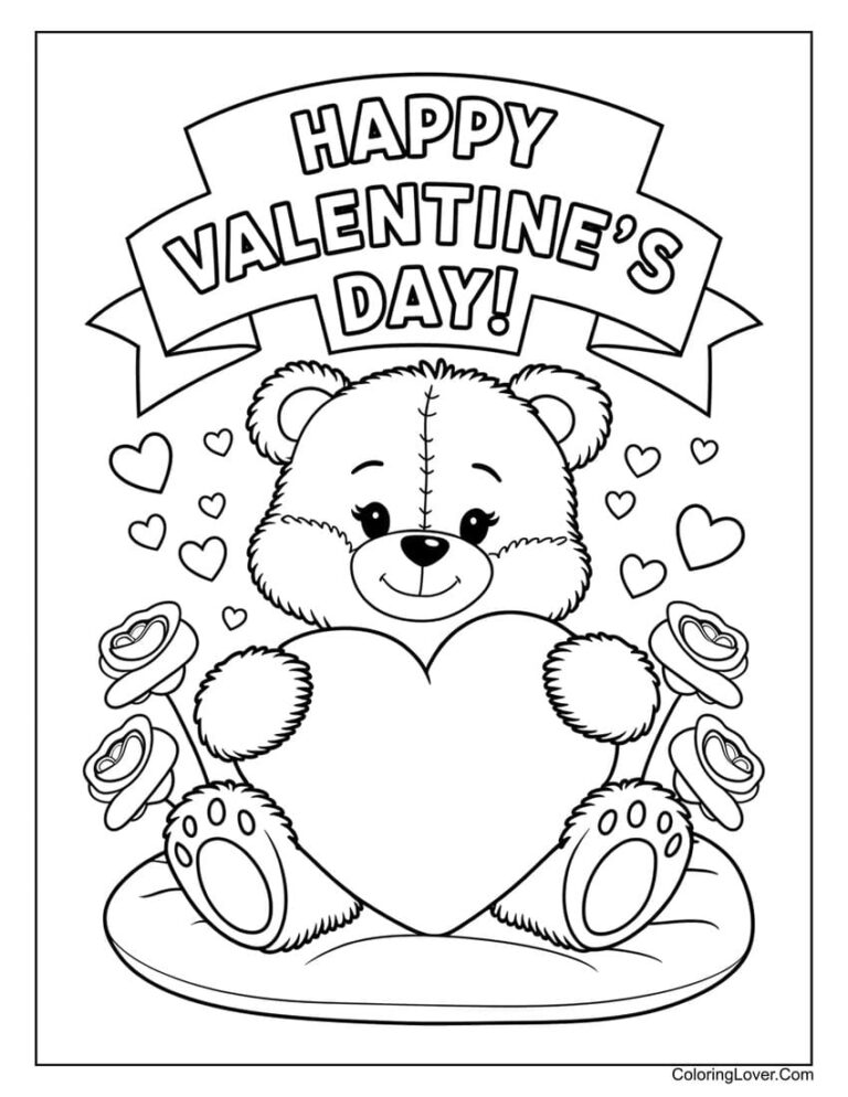 42 Bear Coloring Pages (Free Printables for All Ages)