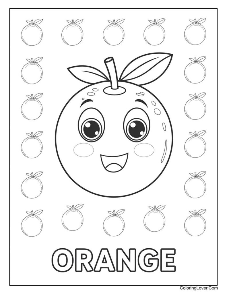 46 Fruit Coloring Pages (Free Printables for All Ages)