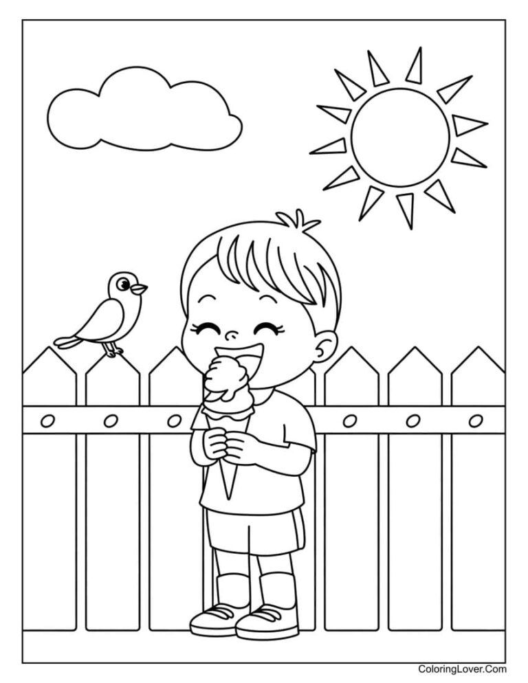 54 Summer Coloring Pages (Free Printables for Kids)