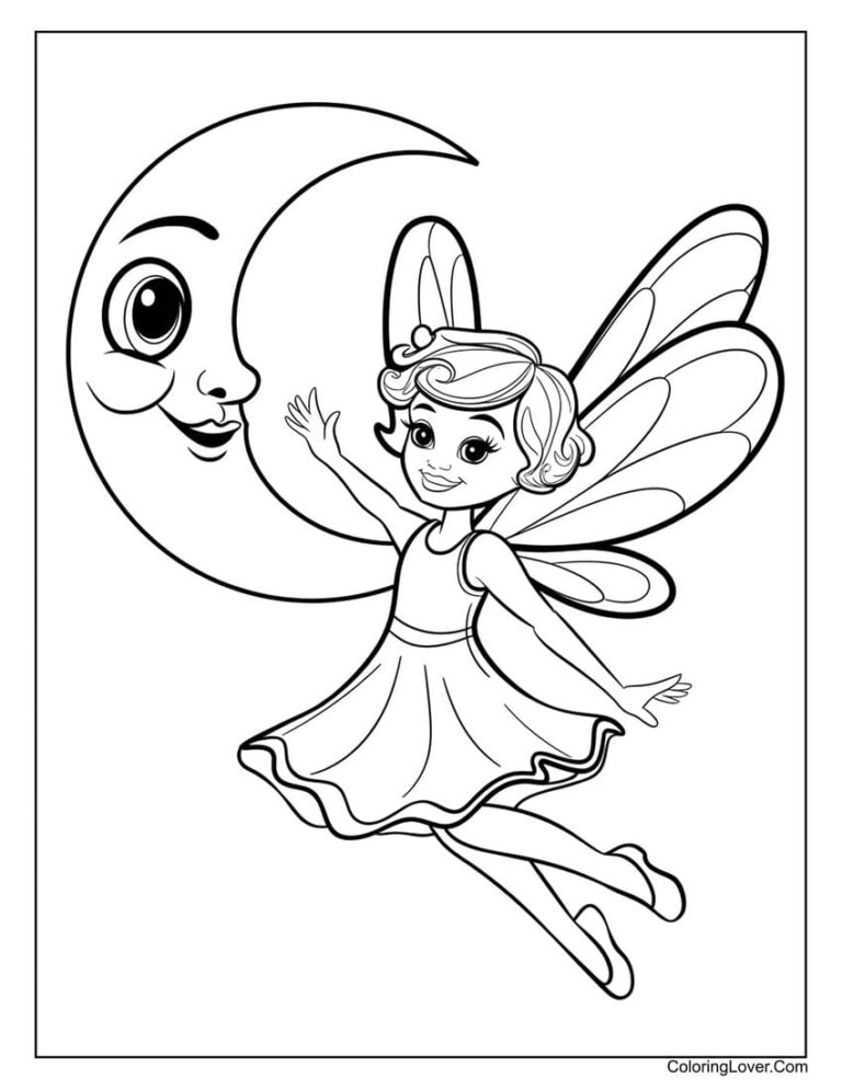 55 Fairy Coloring Pages (Free Printables for All Ages)