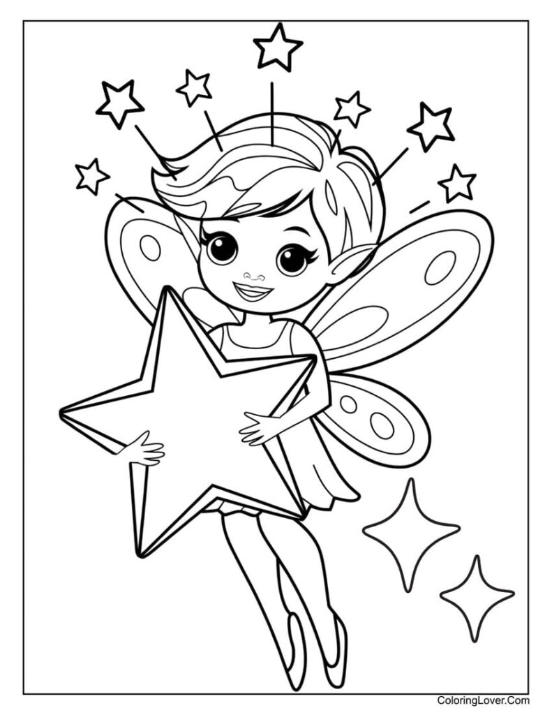 55 Fairy Coloring Pages (Free Printables for All Ages)