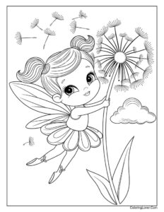 55 Fairy Coloring Pages (Free Printables for All Ages)