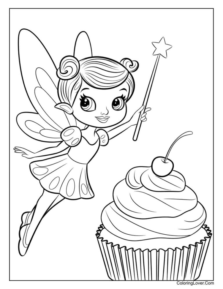 55 Fairy Coloring Pages (Free Printables for All Ages)