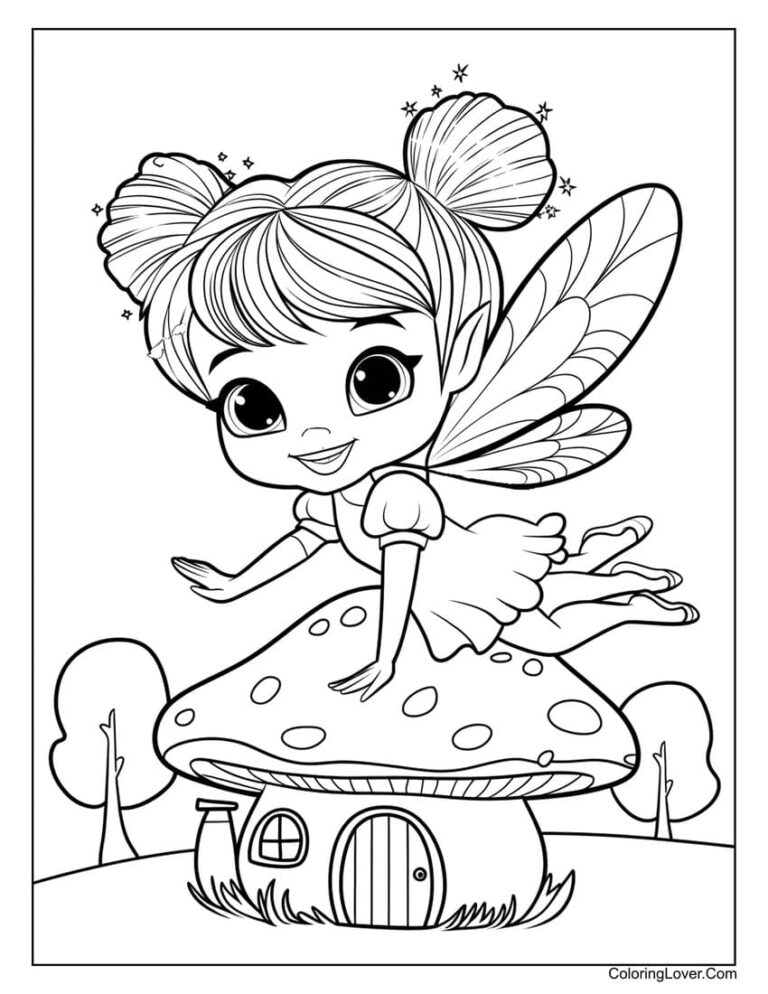 55 Fairy Coloring Pages (Free Printables for All Ages)