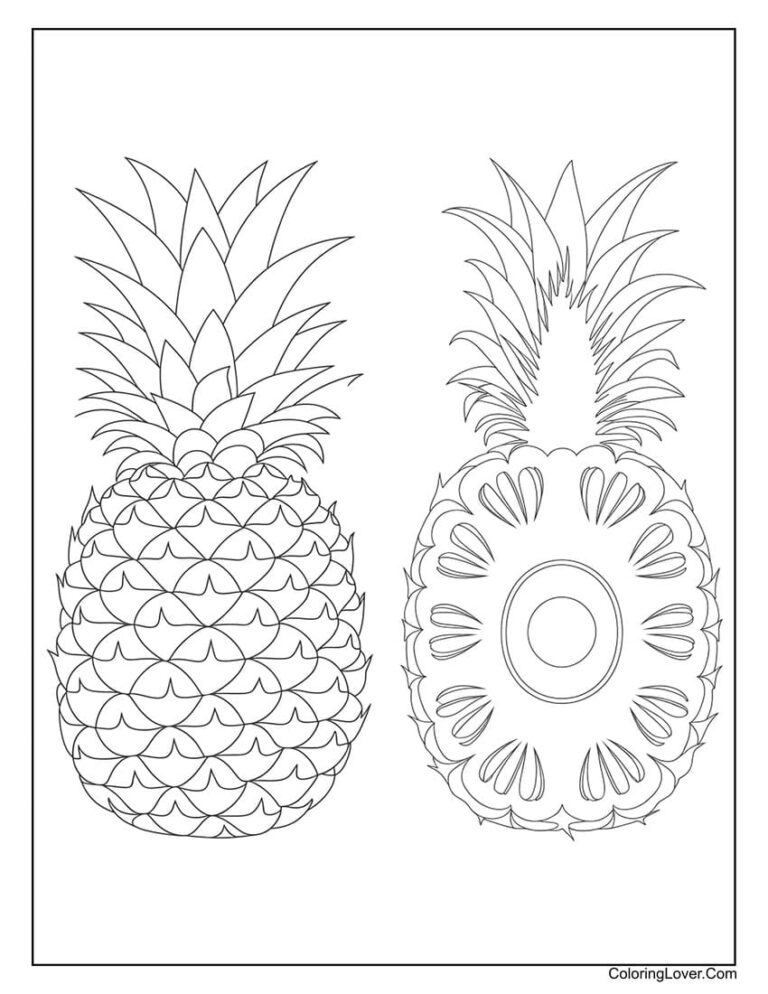 46 Fruit Coloring Pages (Free Printables for All Ages)