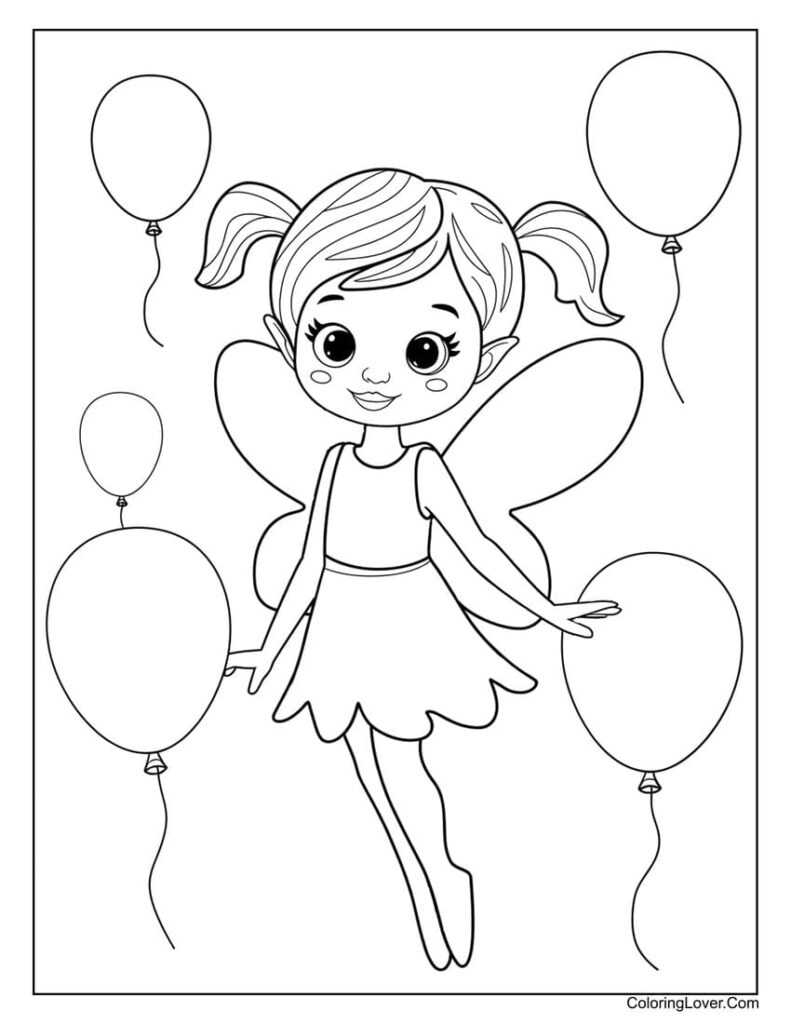 55 Fairy Coloring Pages (Free Printables for All Ages)