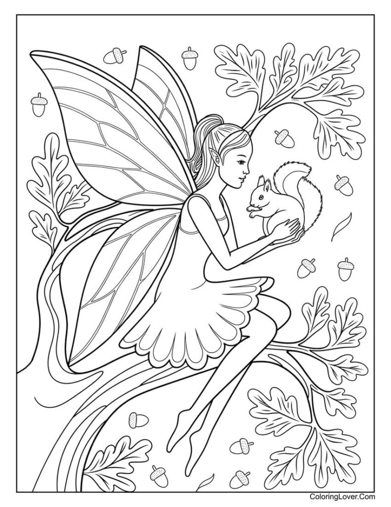 55 Fairy Coloring Pages (Free Printables for All Ages)