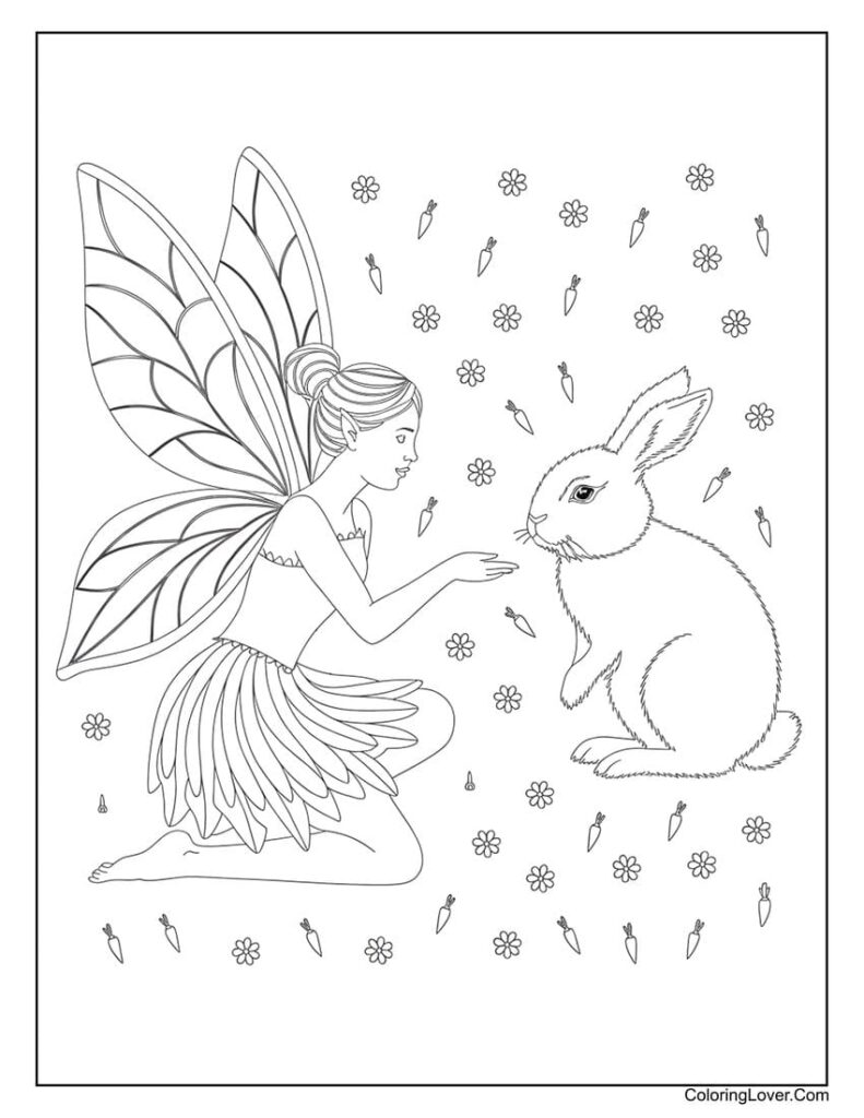 55 Fairy Coloring Pages (Free Printables for All Ages)
