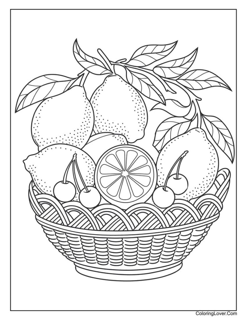 46 Fruit Coloring Pages (Free Printables for All Ages)