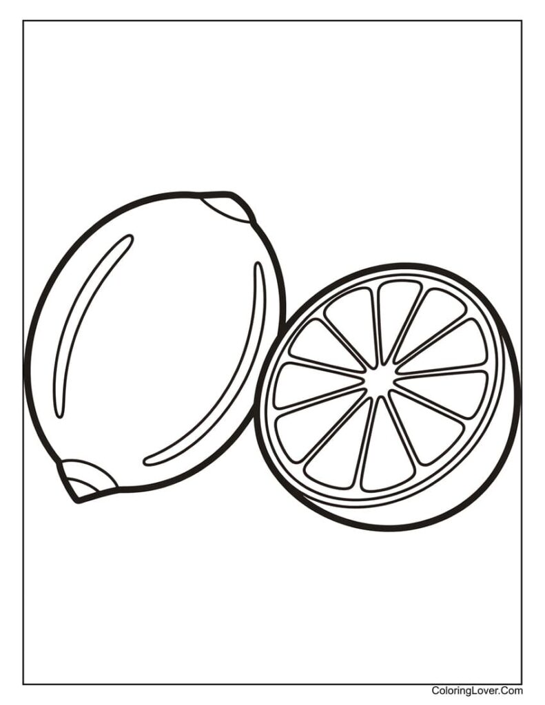 46 Fruit Coloring Pages (Free Printables for All Ages)