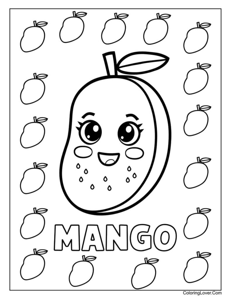 46 Fruit Coloring Pages (Free Printables for All Ages)