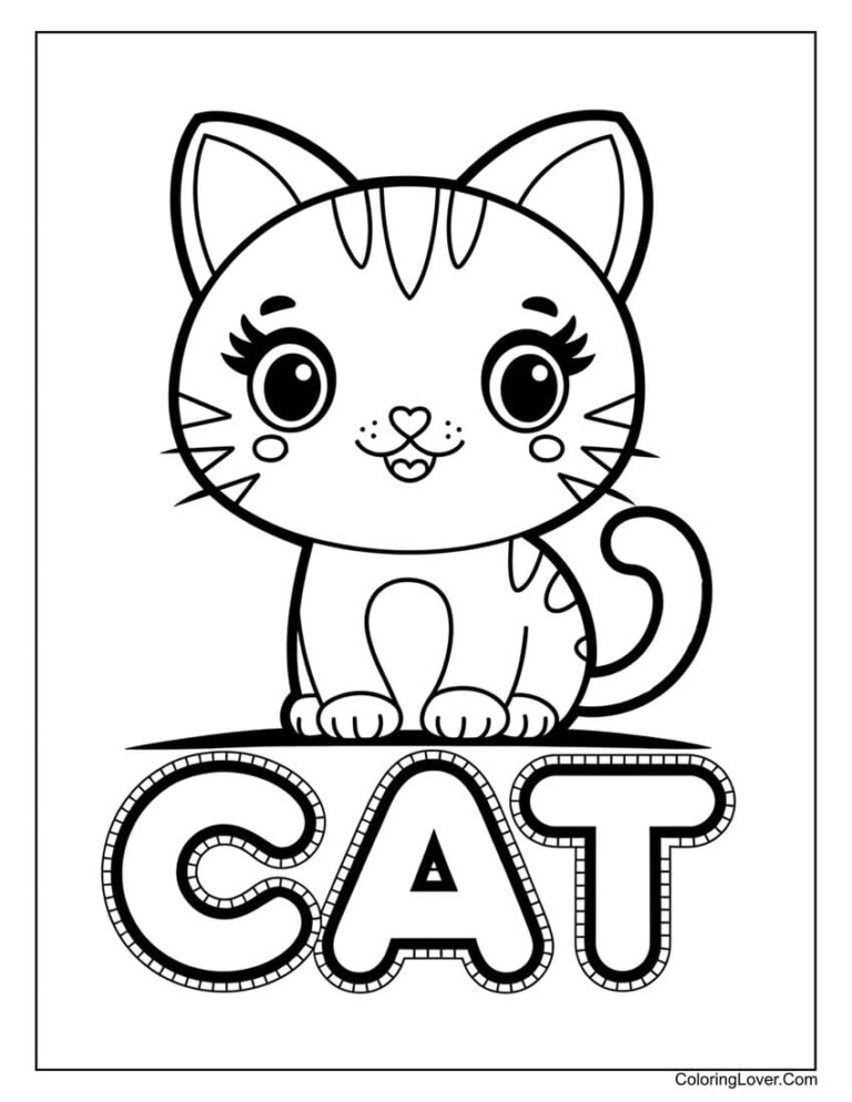 78 Preschool Coloring Pages (Free Printables for Kids)
