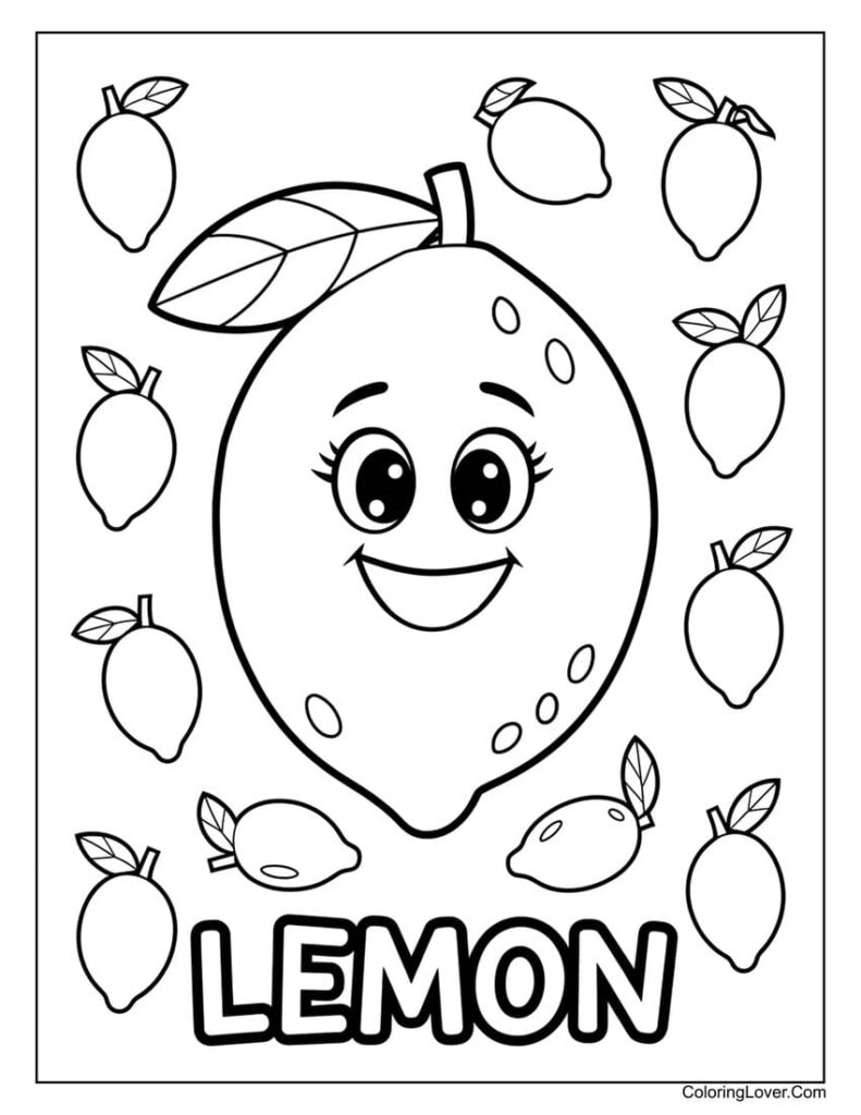 46 Fruit Coloring Pages (Free Printables for All Ages)